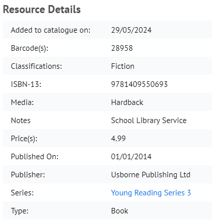 Homepage Resource Record