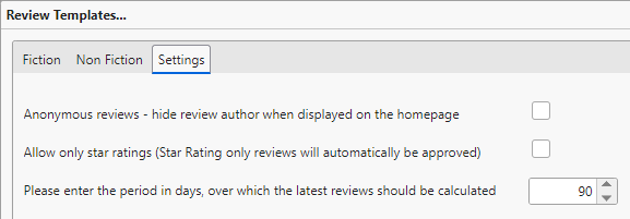 Review Settings